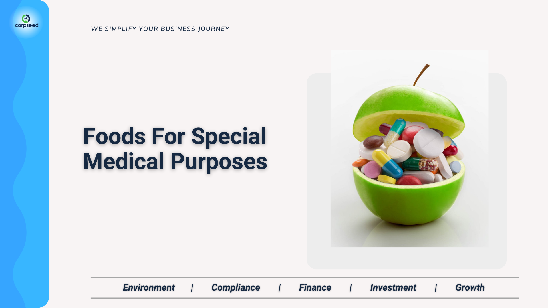 Foods For Special Medical Purposes | FSMP - Corpseed